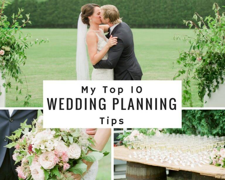 My Top 10 Wedding Planning Tips - South End Style